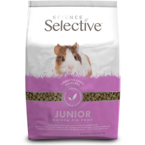 SCIENCE SELECTIVE Junior Guinea Pig Food, 3.3-lb bag - Chewy.com