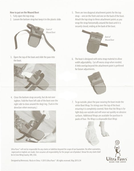 ULTRA PAWS Wound Dog Boot, Small - Chewy.com