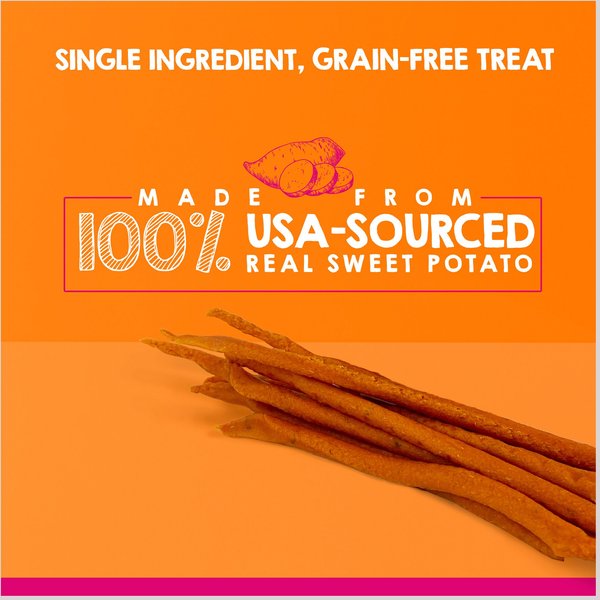 RILEY'S Slims Dried Sweet Potato Dehydrated Dog Treats, 7.5-oz jar ...