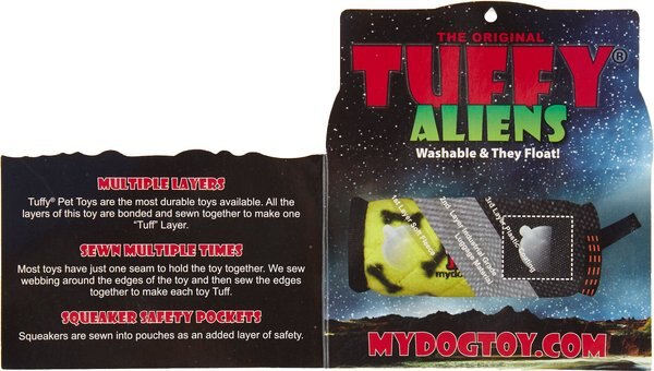 TUFFY'S Alien Lieutenant Splock Squeaky Plush Dog Toy, Red - Chewy.com