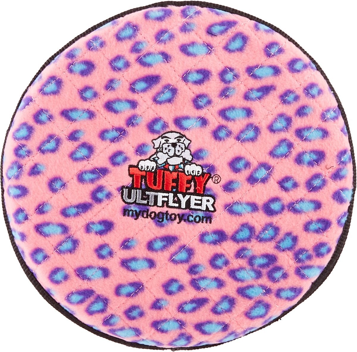 TUFFY'S Ultimate Flyer Squeaky Plush Dog Toy, Pink Leopard - Chewy.com