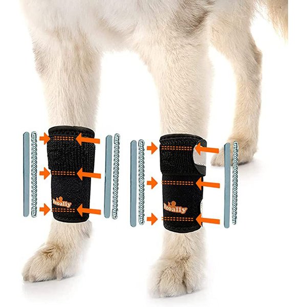 NEOALLY 3-in-1 Front Leg Dog Splint Braces, XX-Small/X-Small - Chewy.com