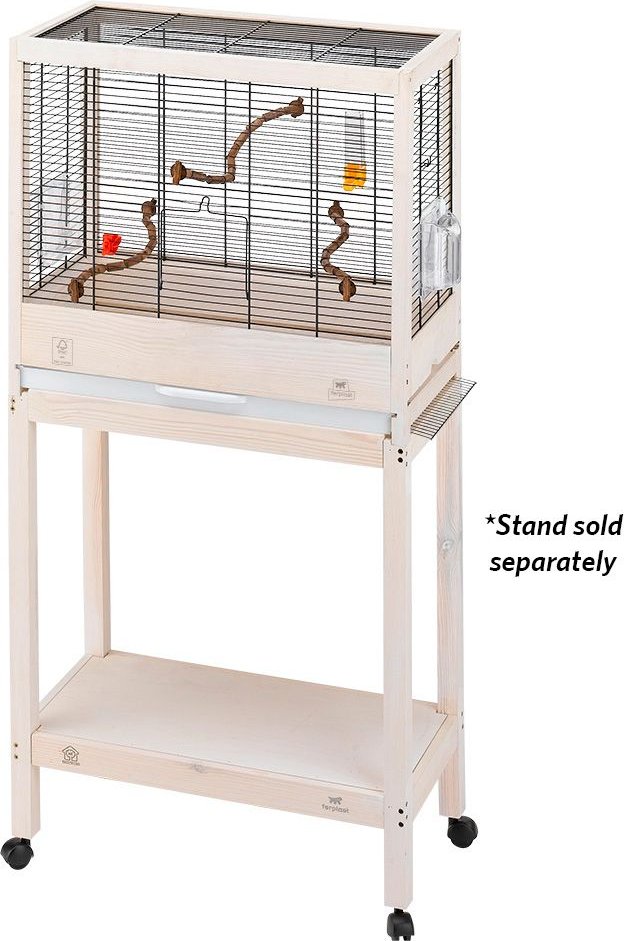 FERPLAST Giulietta 4 Wooden Canary & Finch Bird Cage - Chewy.com