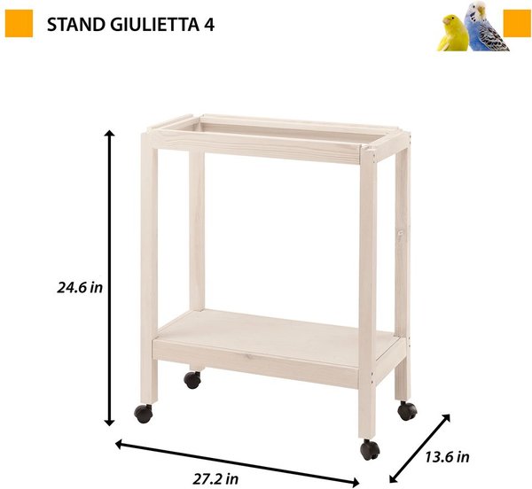 FERPLAST Giulietta 4 Wooden Stand Cage Accessory - Chewy.com