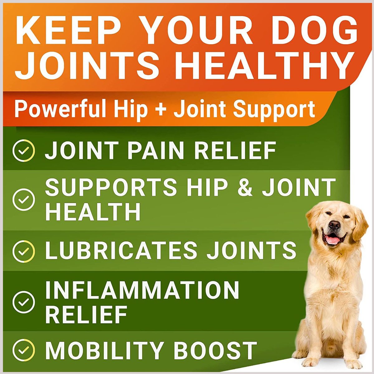 STRELLALAB Glucosamine Chondroitin & Hip & Joint with Omegas 3 & Fish Oil Advanced Mobility Chew ...