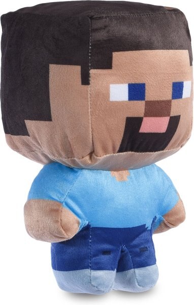 FETCH FOR PETS Minecraft Steve Figure Plush Squeaky Dog Toy, Large ...