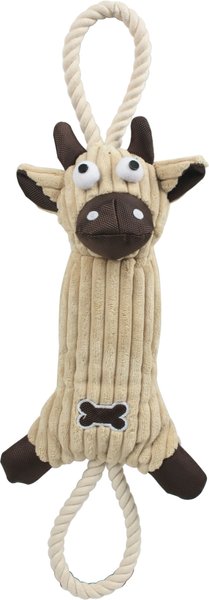 Temporarily Unavailable - PET LIFE Jute & Rope Cow Plush Dog Toy ...