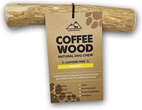 PEAKSNPAWS All natural Caffeine free Medium Dog Coffee Wood Chews Treat ...