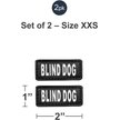 INDUSTRIAL PUPPY "Blind Dog" Velcro Patches for Dog Harness, Black ...