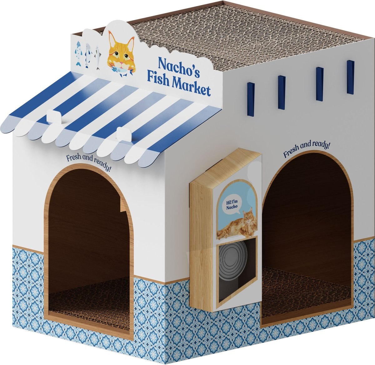 MADE BY NACHO Nacho's Fish Market Cat Toy, Multi-colored - Chewy.com