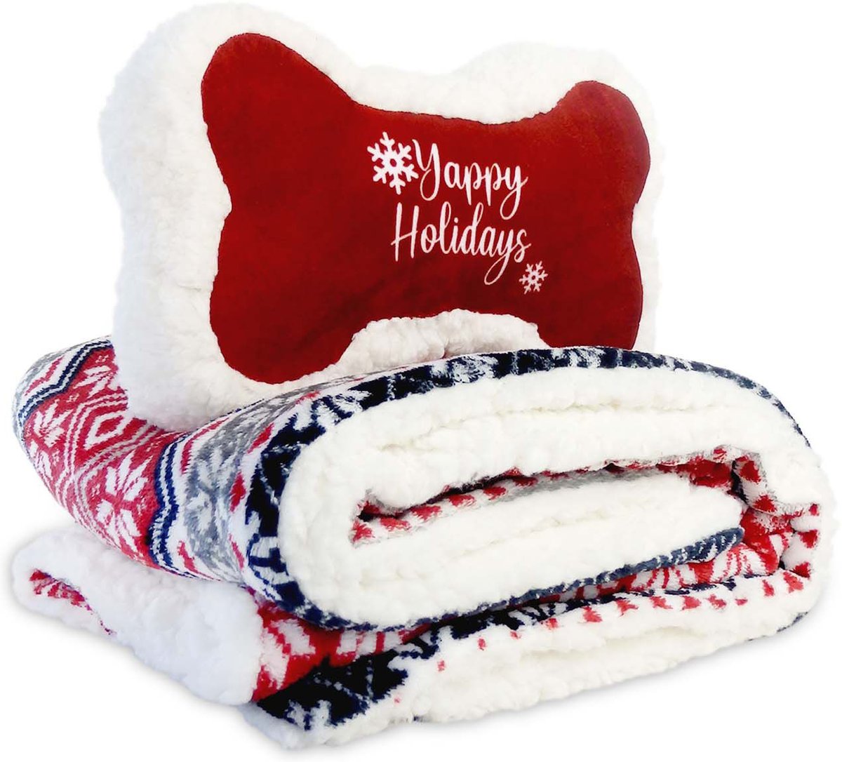 Out of Stock - BOW-WOW PET Sherpa Dog Blanket & Pillow Set - Chewy.com