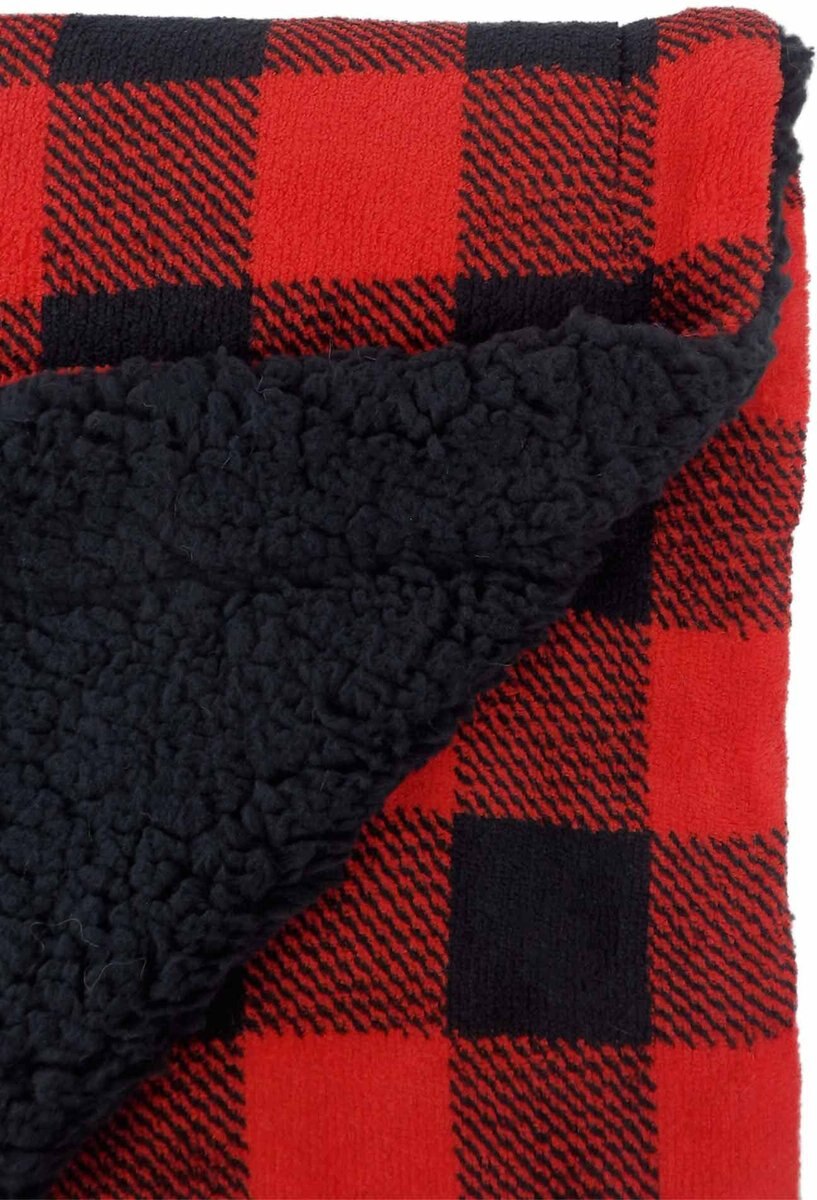 AMERICAN KENNEL CLUB AKC Dog & Cat Blanket, Red Buffalo Check - Chewy.com