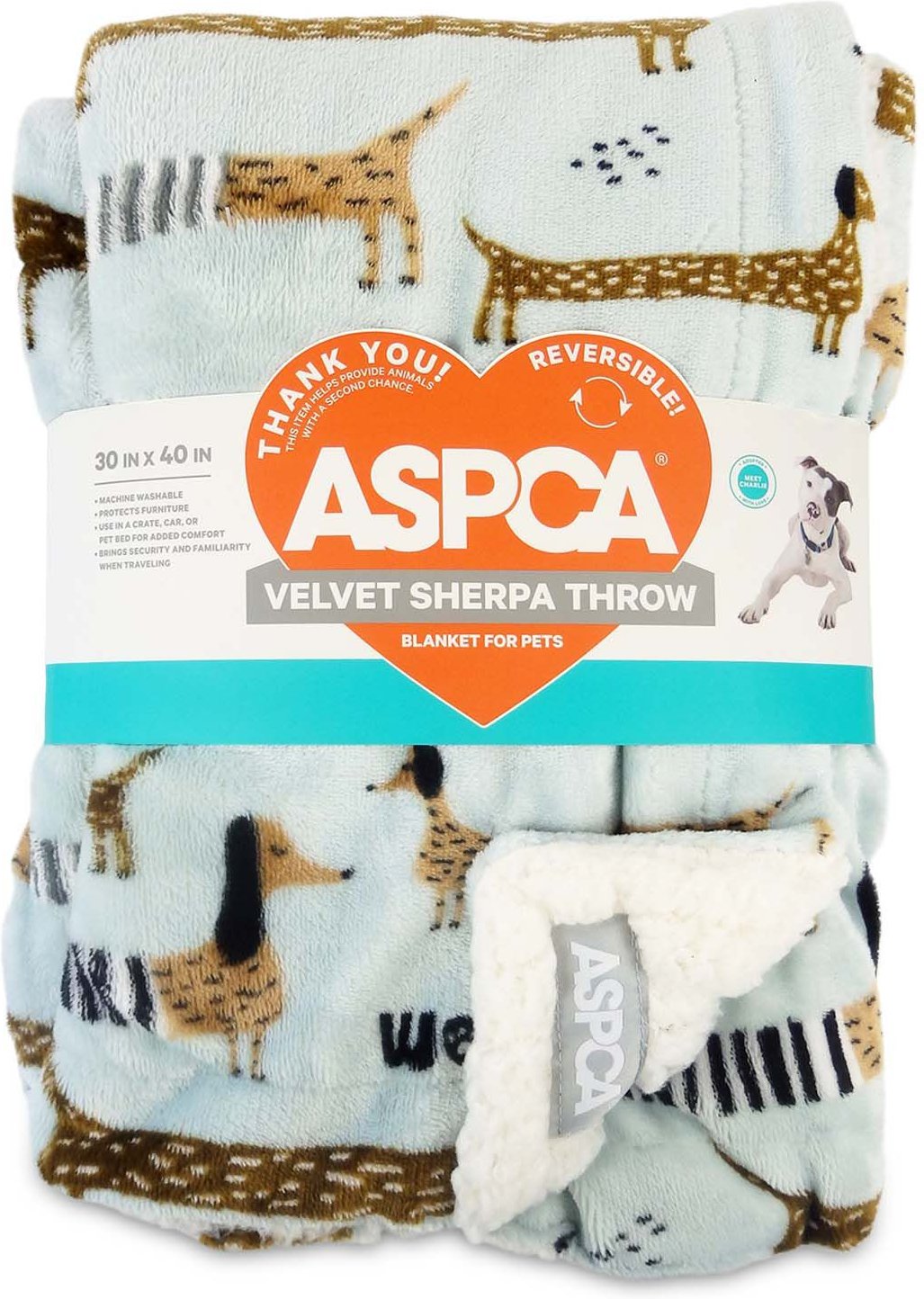 ASPCA Breeds Pattern Embossed Dog & Cat Blanket - Chewy.com