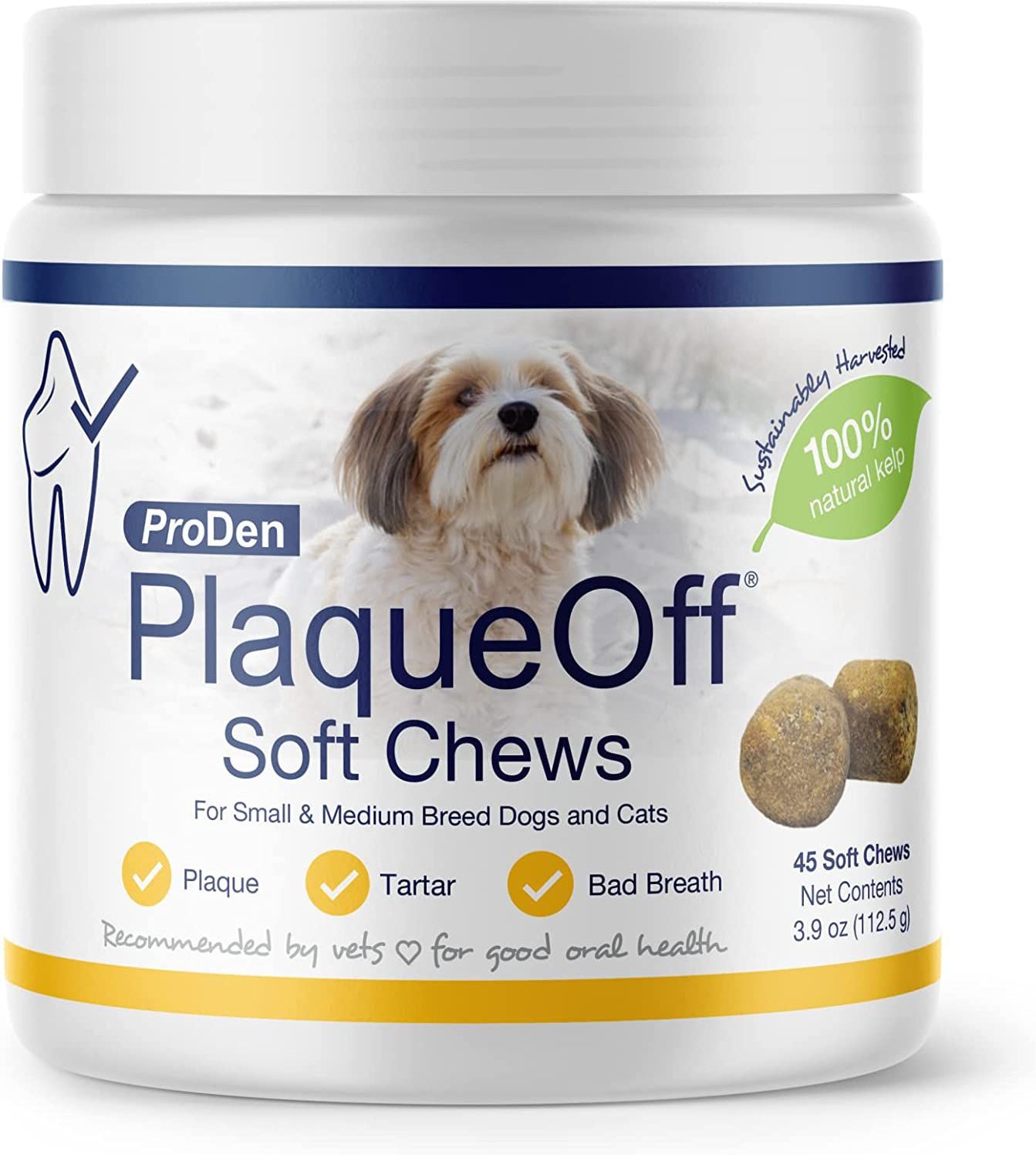 PRODEN PlaqueOff Small/Med Breed Soft Chews Dog Treat, 45 count - Chewy.com