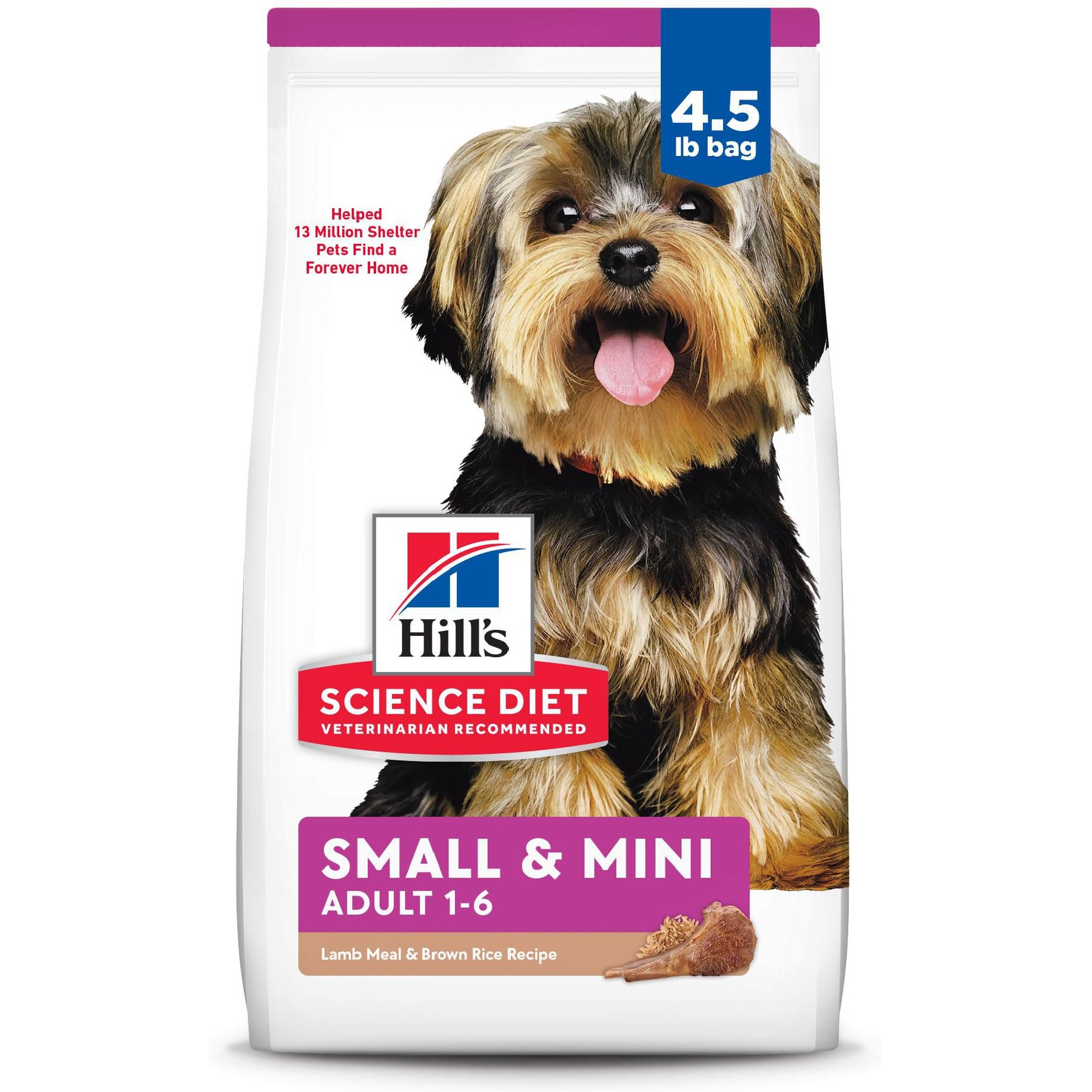 HILL'S SCIENCE DIET Adult Small & Mini Lamb Meal & Rice Recipe Dry Dog ...