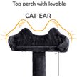 YAHEETECH 57-in Plush Cat Tree & Condo, Black - Chewy.com