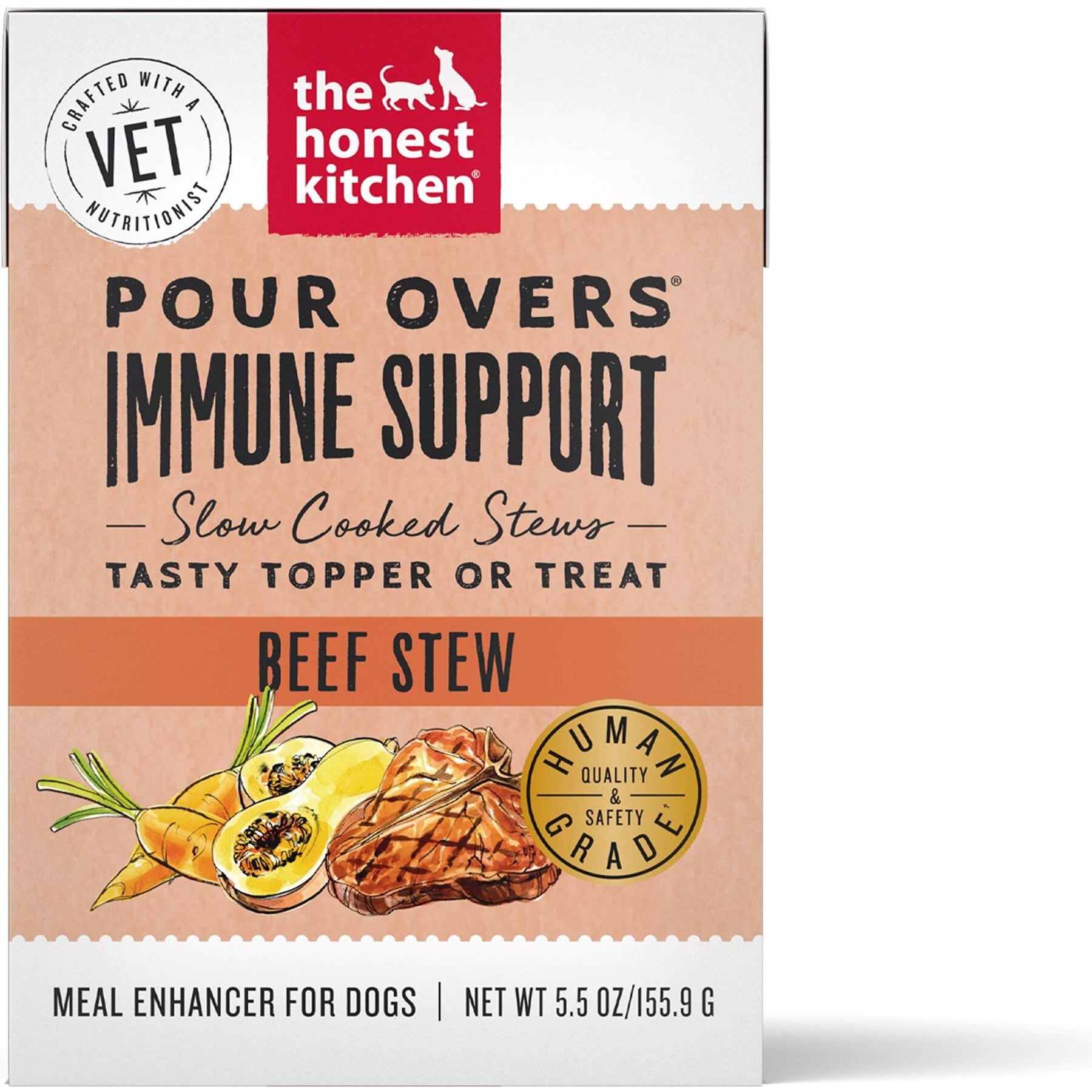 THE HONEST KITCHEN Functional POUR OVERS Immune Support Beef Stew Dog ...