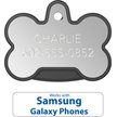 YIP Smart Tag Dog ID Tag - Works with Samsung Galaxy Phones, Bone ...