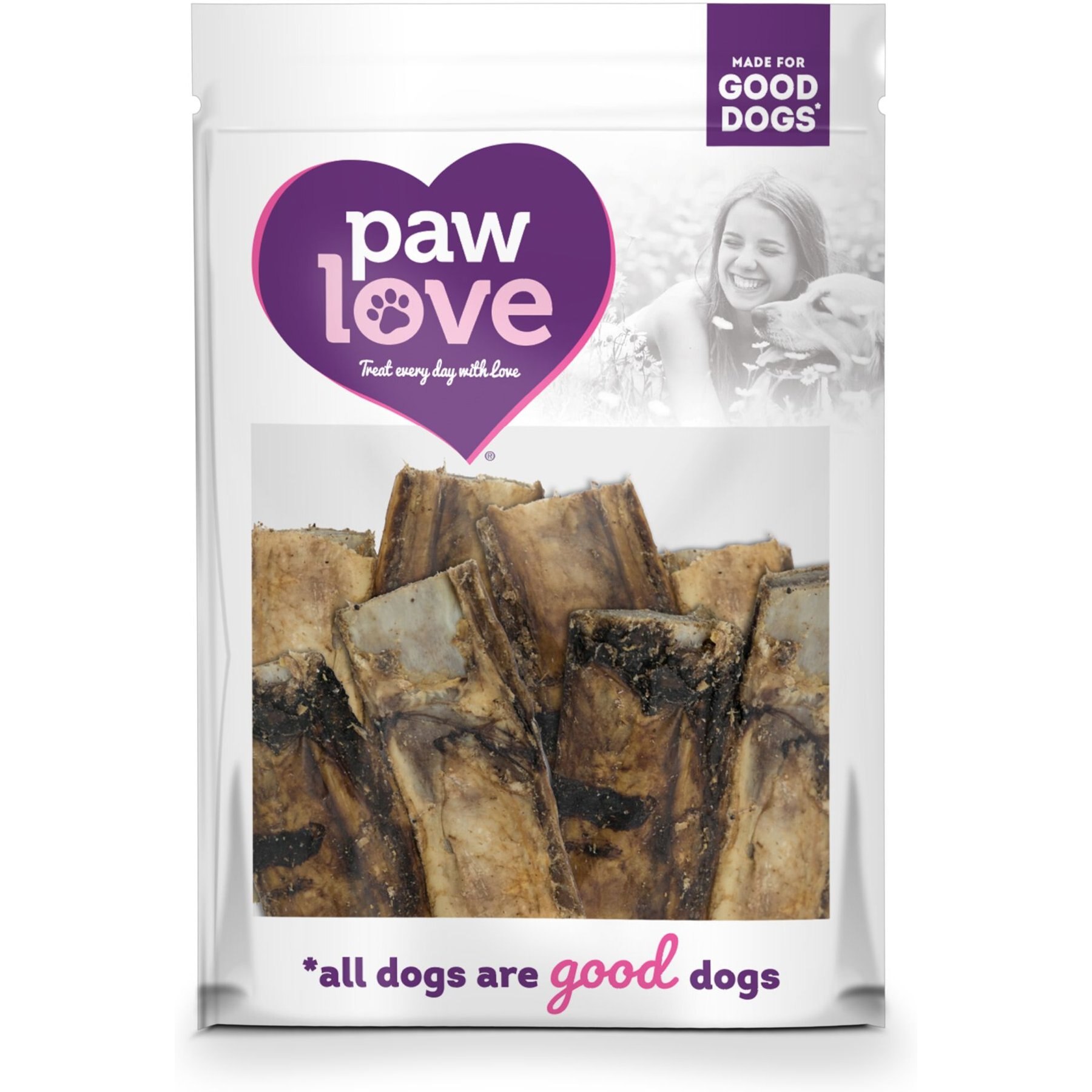 PAWLOVE 5-in Beef Rib Bones Dog treat, 8 count - Chewy.com