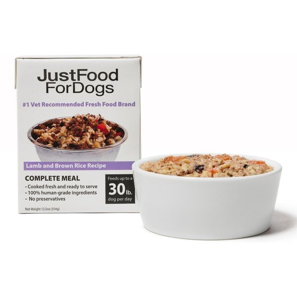 Out of Stock - JUSTFOODFORDOGS Pantry Fresh Lamb & Brown Rice Fresh Dog ...