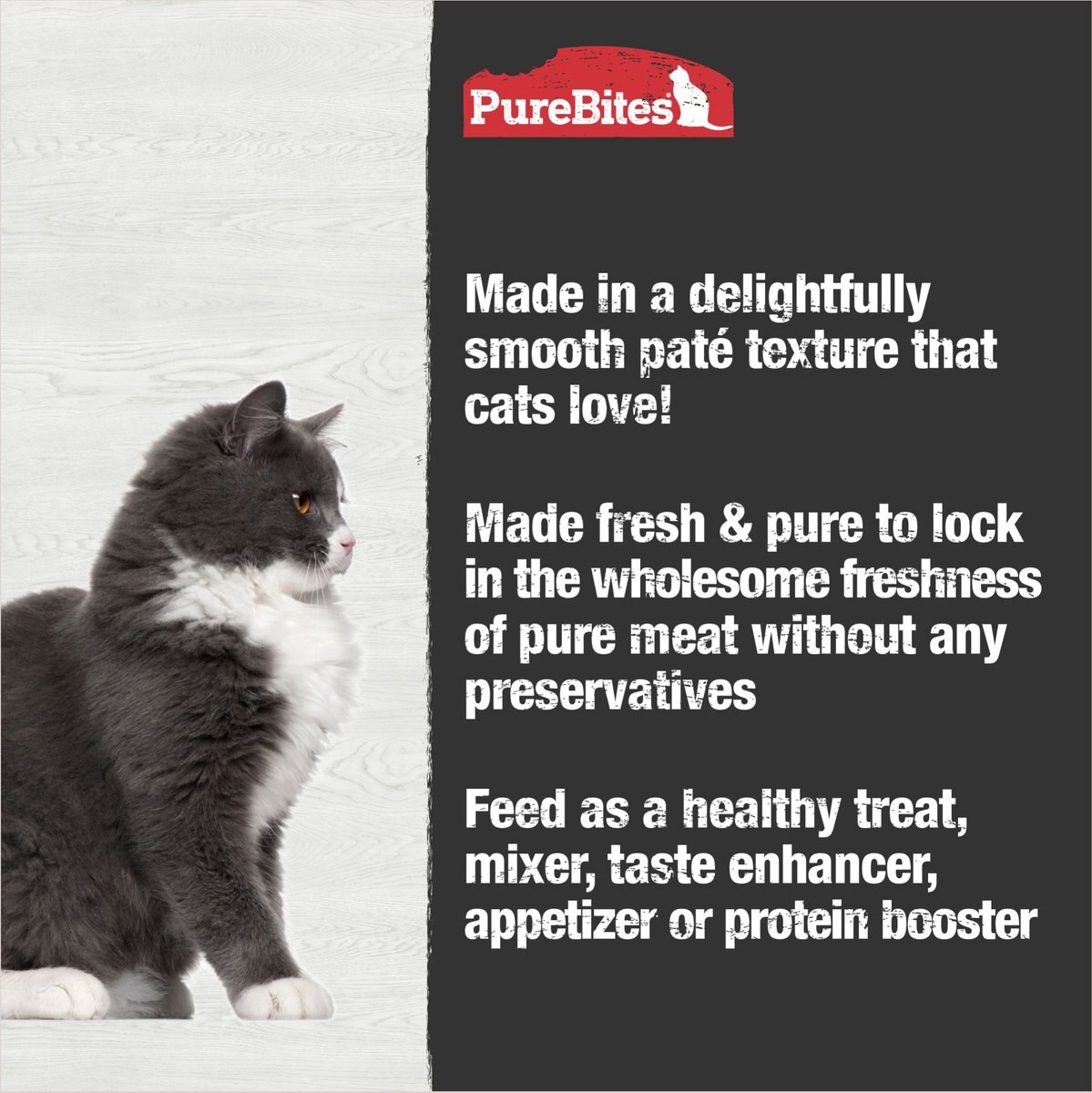 PUREBITES Cat Pates Chicken Food Topping, 2.5-oz can - Chewy.com