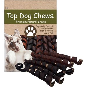 TOP DOG CHEWS Collagen Springs Natural Dog Treats, 9-in, case of 6 ...