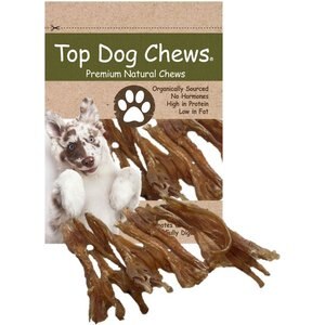 TOP DOG CHEWS Beef Wishbone Tendons Natural Dog Treats, 12 count ...