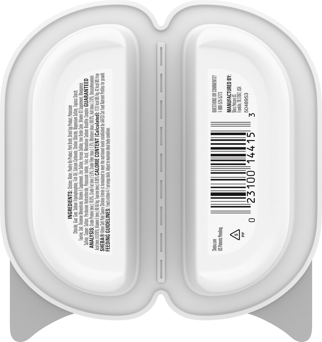 SHEBA Perfect Portions Kitten Chicken Pate Wet Cat Food, 2.65-oz can ...