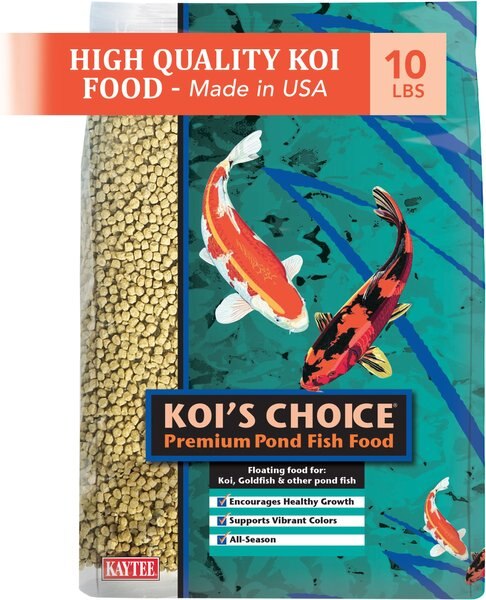 KAYTEE Koi's Choice Premium Fish Food, 10-lb bag, bundle of 3 - Chewy.com