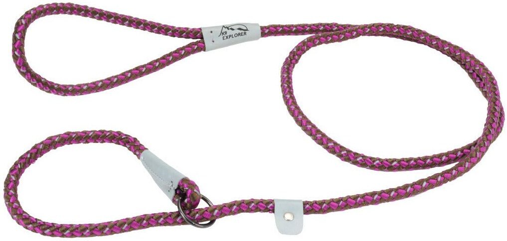 K9 EXPLORER Reflective Braided Rope Slip Dog Leash, Orchid - Chewy.com