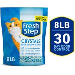 FRESH STEP Premium Crystals Scented Non-Clumping Crystal Cat Litter, 8 ...