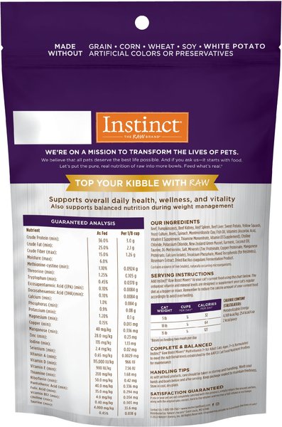 INSTINCT Freeze-Dried Raw Boost Mixers Grain-Free Multivitamin Adult 7 ...