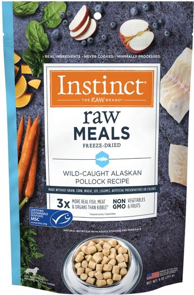 INSTINCT Meals Wild-Caught Alaskan Pollock Recipe Grain-Free Freeze ...