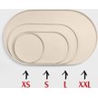DOGBUDDY Oval Dog & Cat Placemat, White Sand, X-Small - Chewy.com