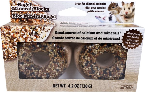 PENN-PLAX Bagel Small Pet Mineral Blocks, 2 count - Chewy.com