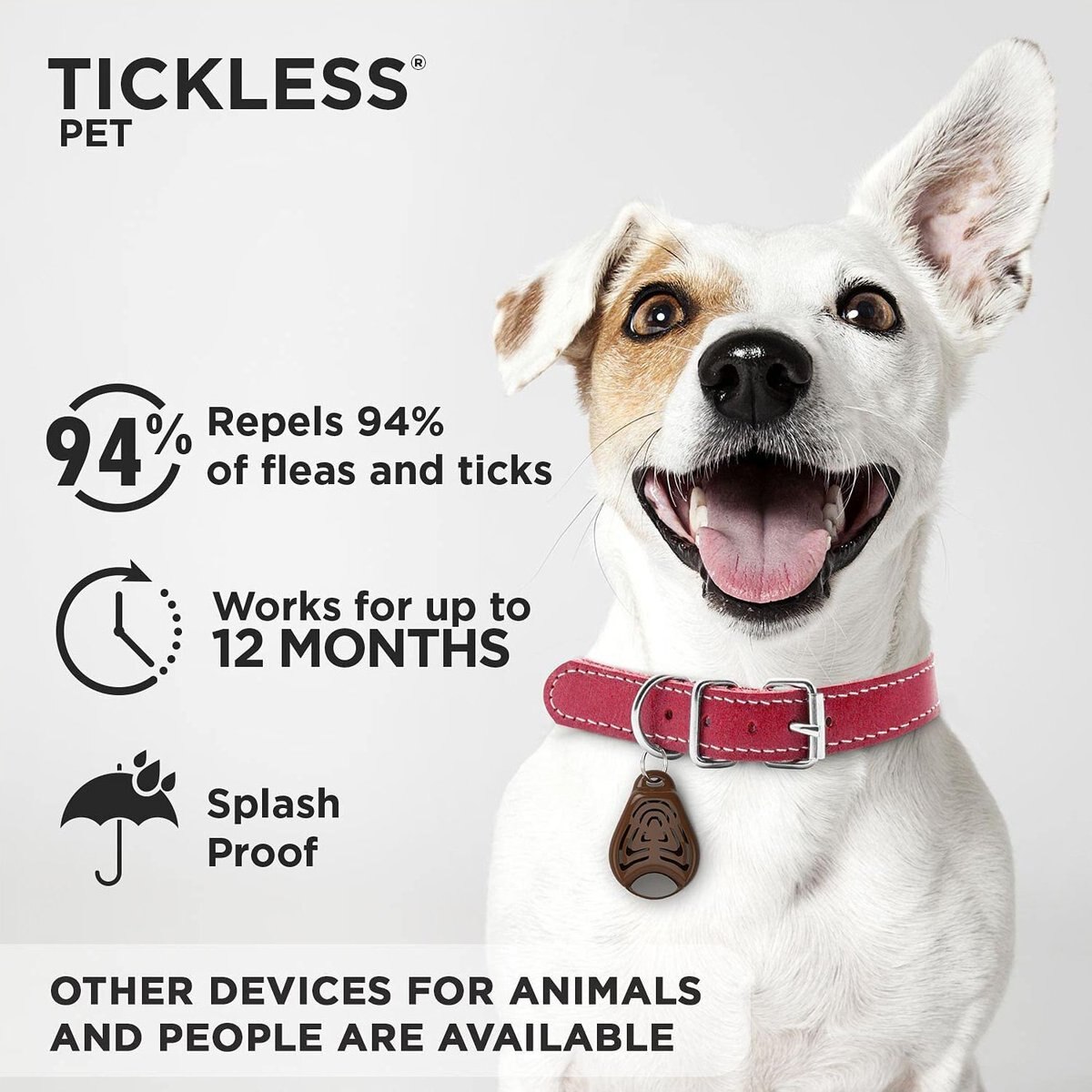 TICKLESS Class Pet Natural Tick & Flea Repeller Cat & Dog Collar, Black ...