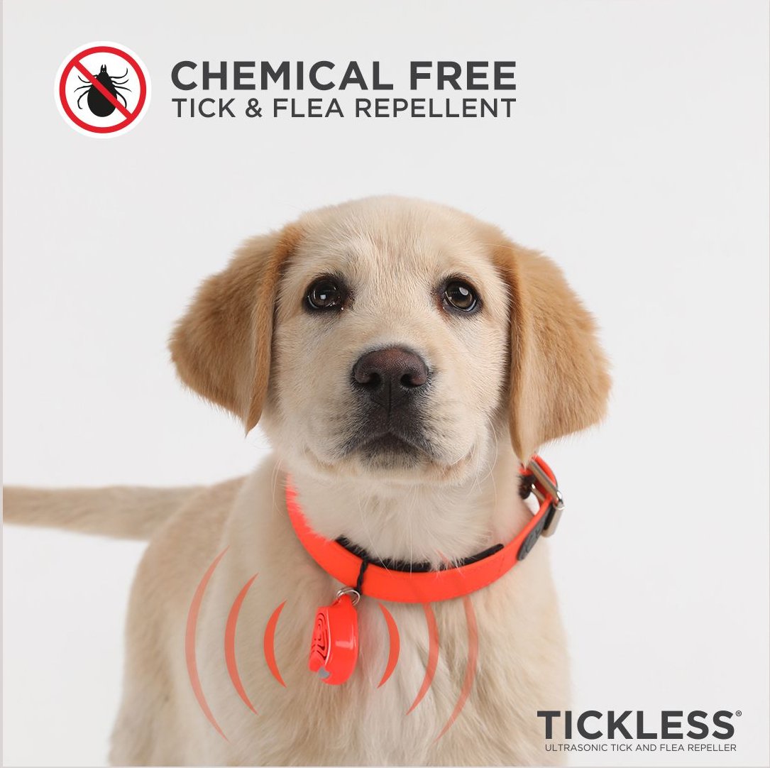TICKLESS Pet Ultrasonic Tick & Flea Repellent, Black - Chewy.com