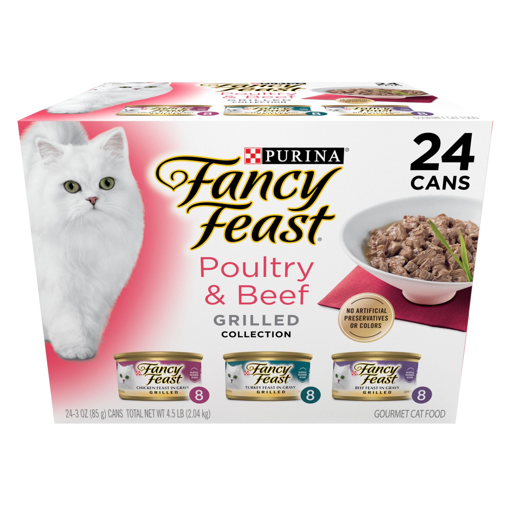 Questions and Answers about FANCY FEAST Grilled Poultry & Beef Feast ...