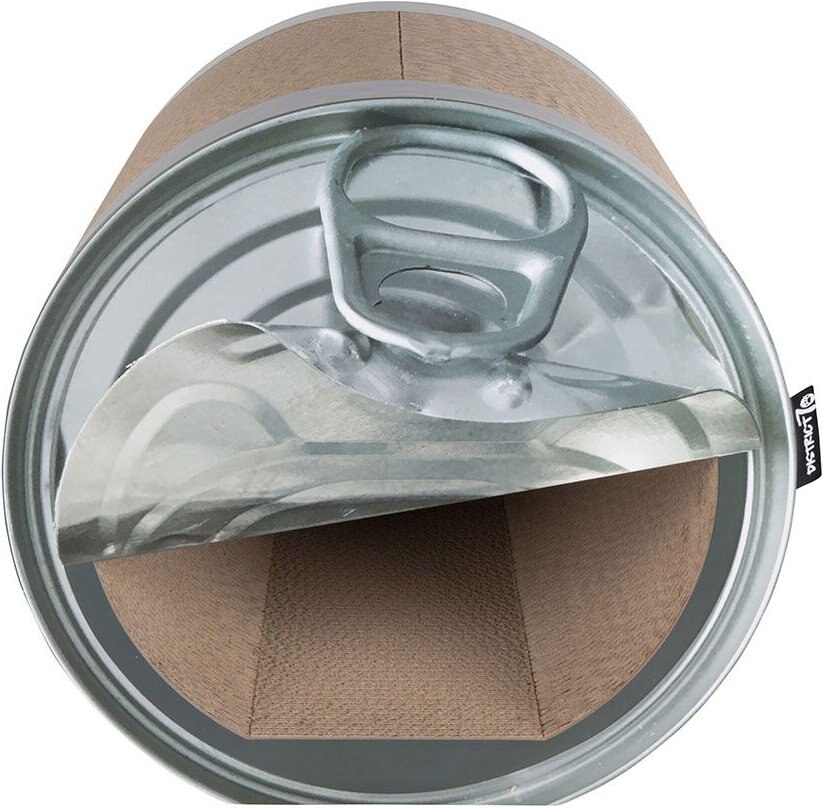 DISTRICT 70 CAN Perfect Hiding Spot Funny Cat Scratcher, Grey - Chewy.com