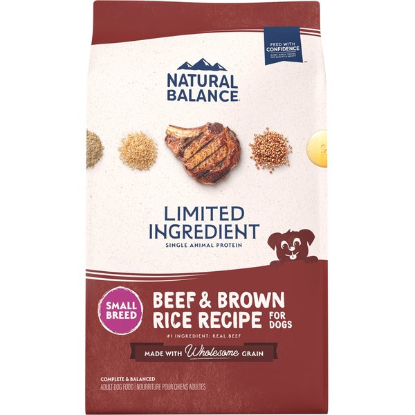 NATURAL BALANCE Limited Ingredient Beef & Brown Rice Small Breed Recipe ...