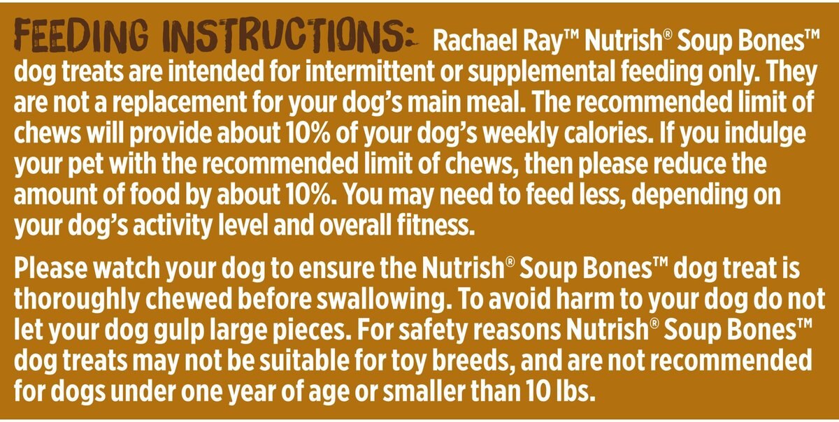 RACHAEL RAY NUTRISH Soup Bones Long Lasting Chews Variety Pack Dog ...