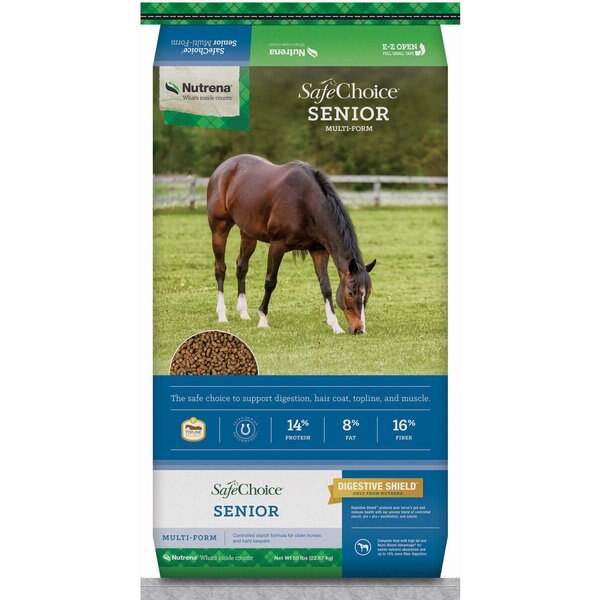 NUTRENA SafeChoice Senior Horse Feed, 50-lb bag - Chewy.com