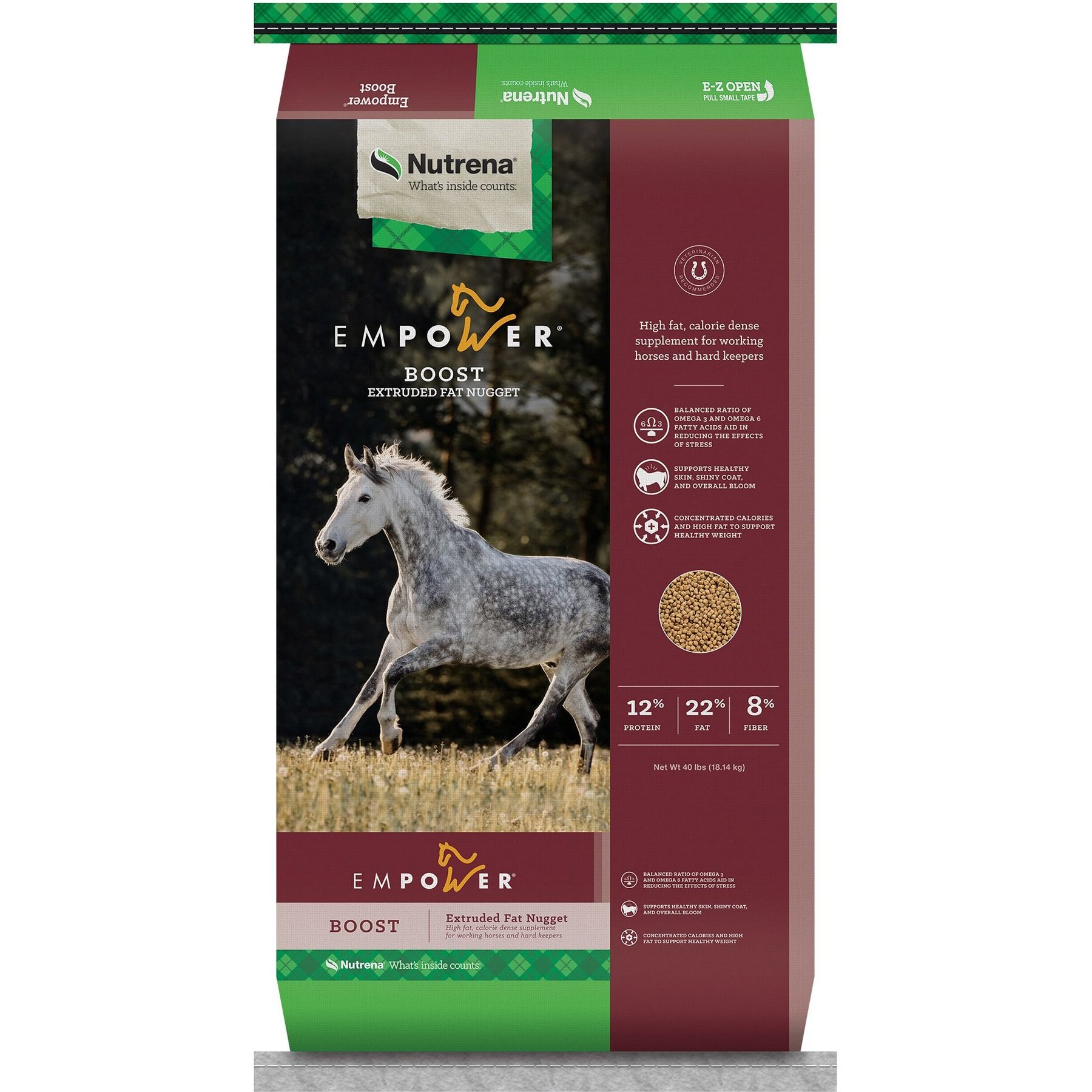 NUTRENA Empower Boost Horse Supplement, 40-lb bag - Chewy.com