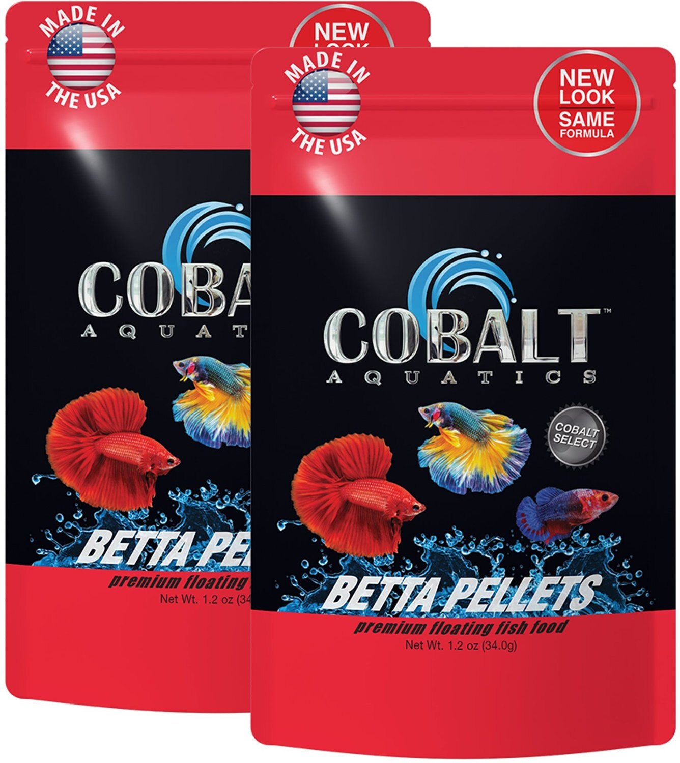 COBALT AQUATICS Select Betta Pellet food, 1.2-oz bag, 2 count - Chewy.com