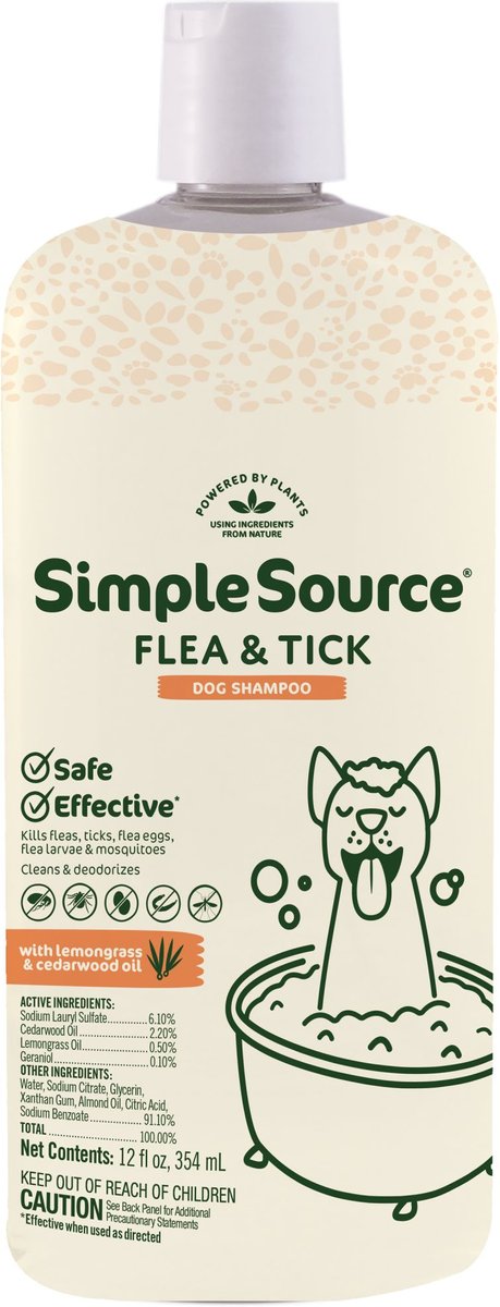 SIMPLESOURCE Flea & Tick Dog Shampoo - Chewy.com
