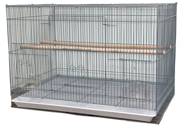 YML Breeding Bird Cage, Small, Silver - Chewy.com