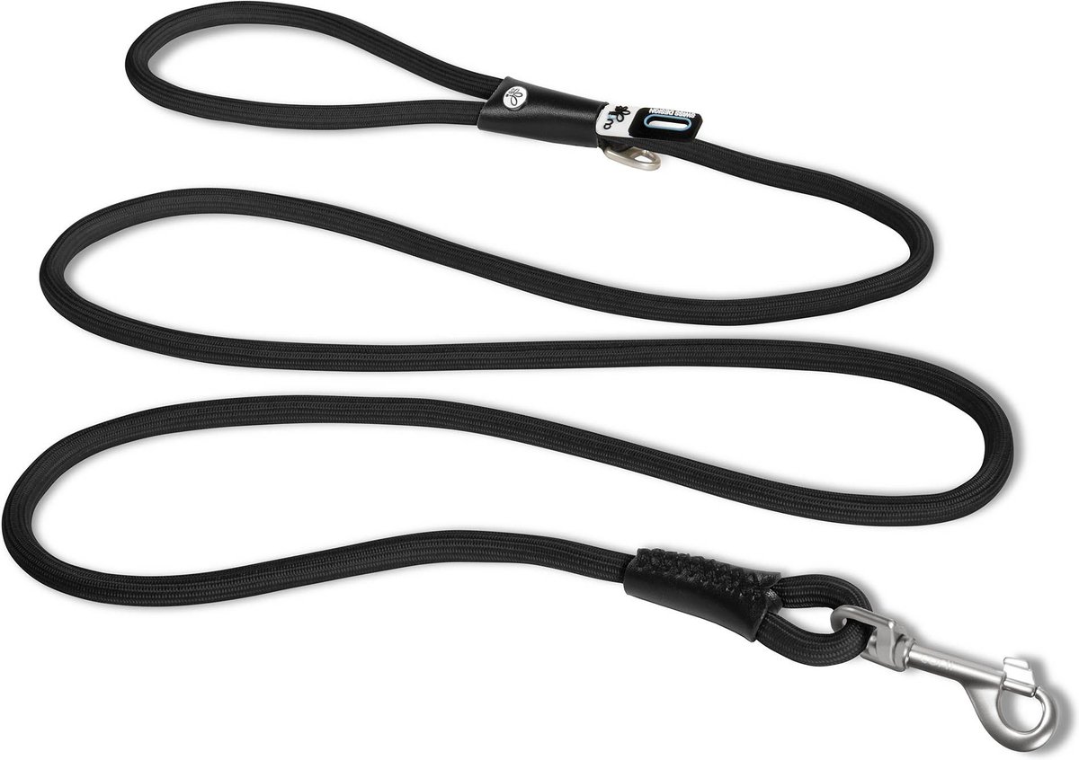 CURLI Stretch Comfort Dog Leash, Black, Medium - Chewy.com