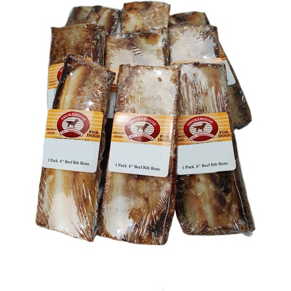 BONES & CHEWS Made in USA Beef Rib Bone 6" Dog Treat, 1 count - Chewy.com