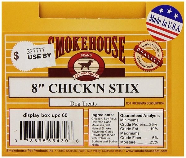 SMOKEHOUSE USA Chick'n Stix Dog Treats, 48-oz - Chewy.com