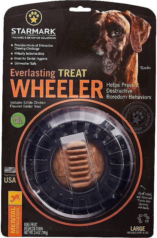 STARMARK Everlasting Treat Wheeler Tough Dog Chew Toy, Large - Chewy.com